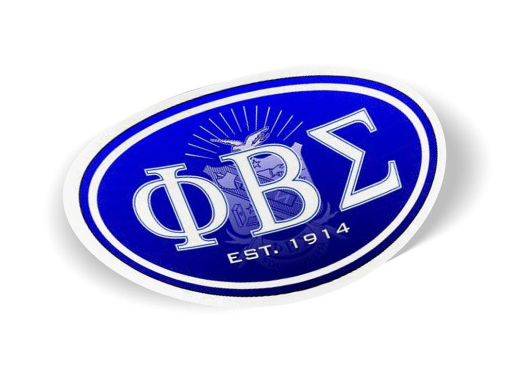 Phi Beta Sigma Color Oval Decal - Etsy