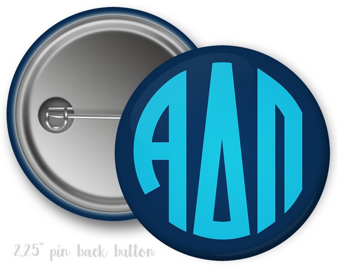 Adpi Alpha Delta Pi Monogram Single or Bulk 2.25 Pinback - Etsy