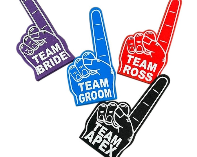Blank Foam Fingers! 18" Tall - Red - Blue - Green - Purple - Maroon ...