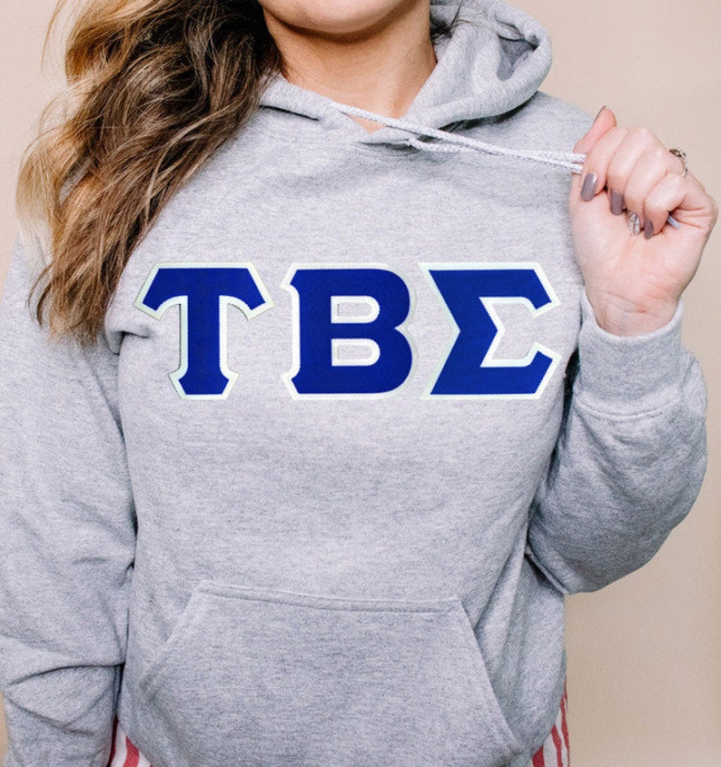 Tau Beta Sigma Sorority Lettered Hoodie - Etsy