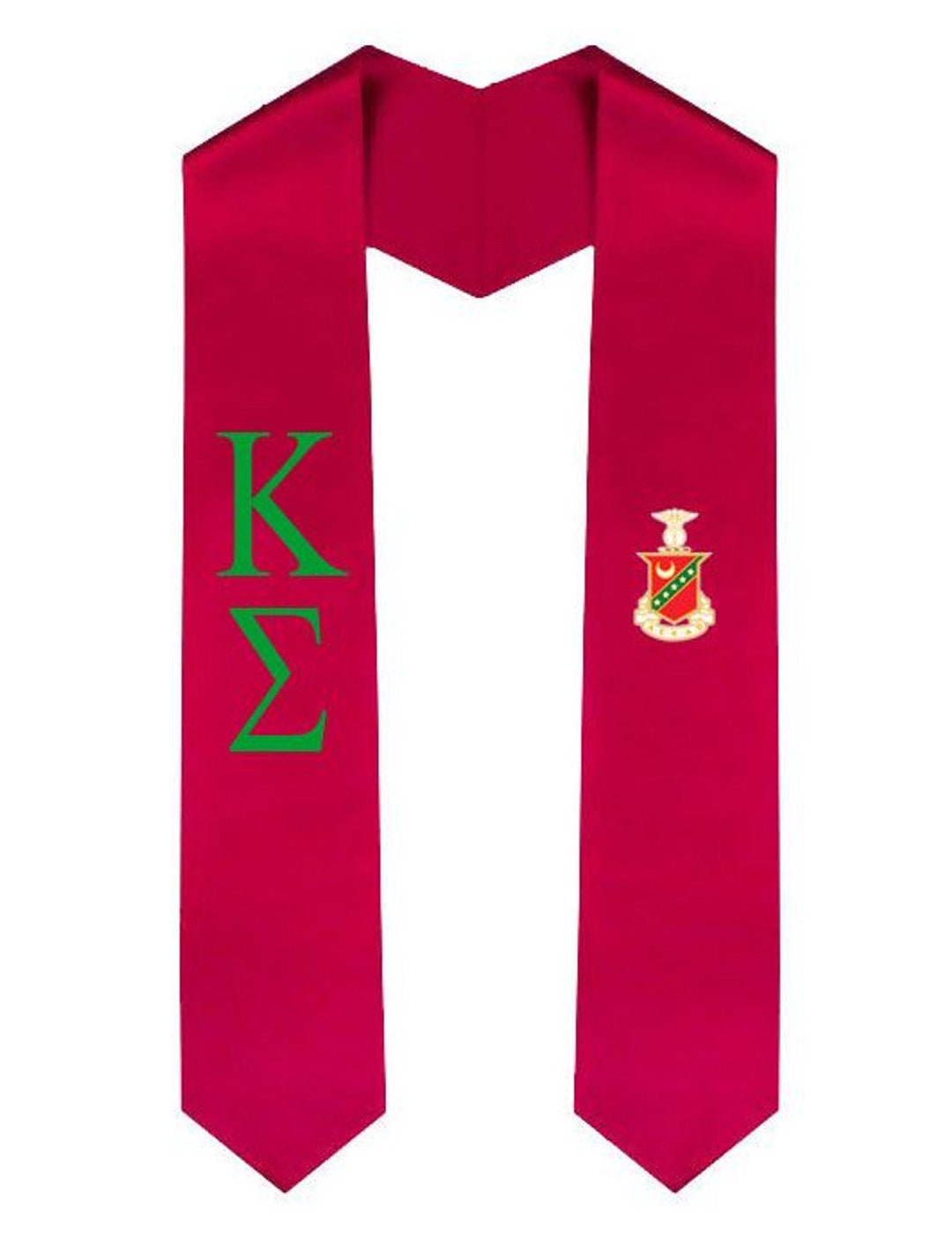 Kappa Sigma Greek Lettered Graduation Sash Stole With Crest - Etsy