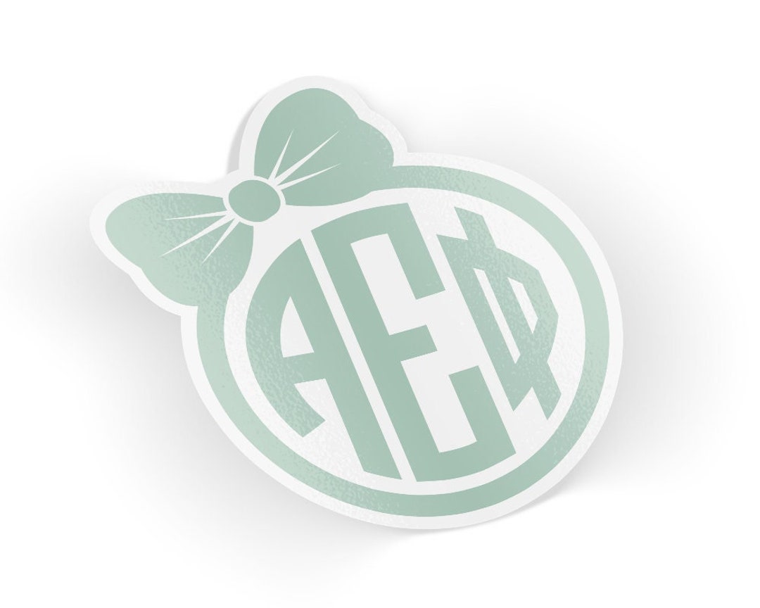 Aephi Alpha Epsilon Phi Bow Monogram Sticker - Etsy