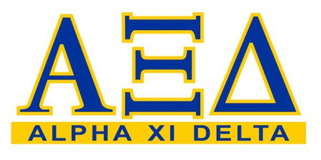 Alpha Xi Delta Custom Sticker - Personalized - Etsy