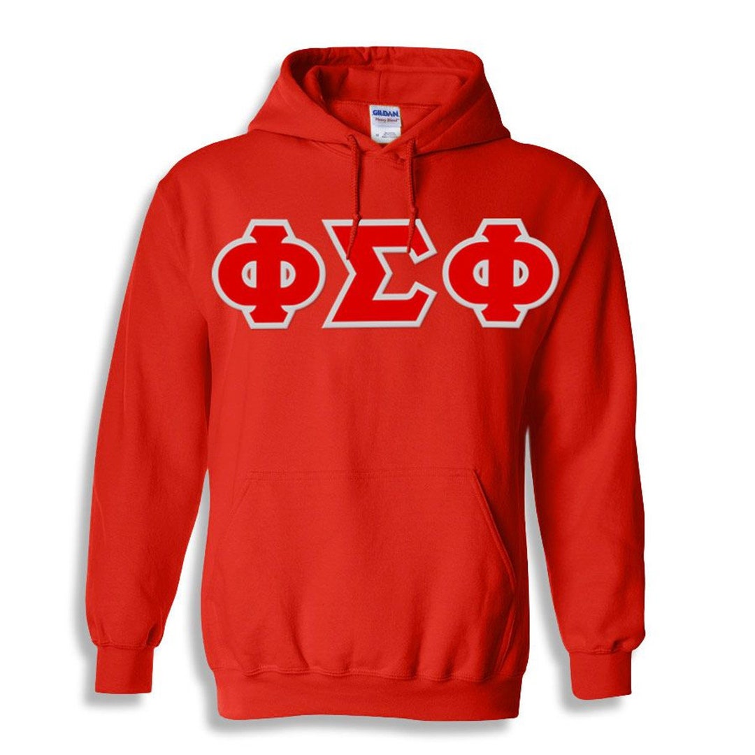 Phi Sigma Phi Lettered Hoodie - Etsy