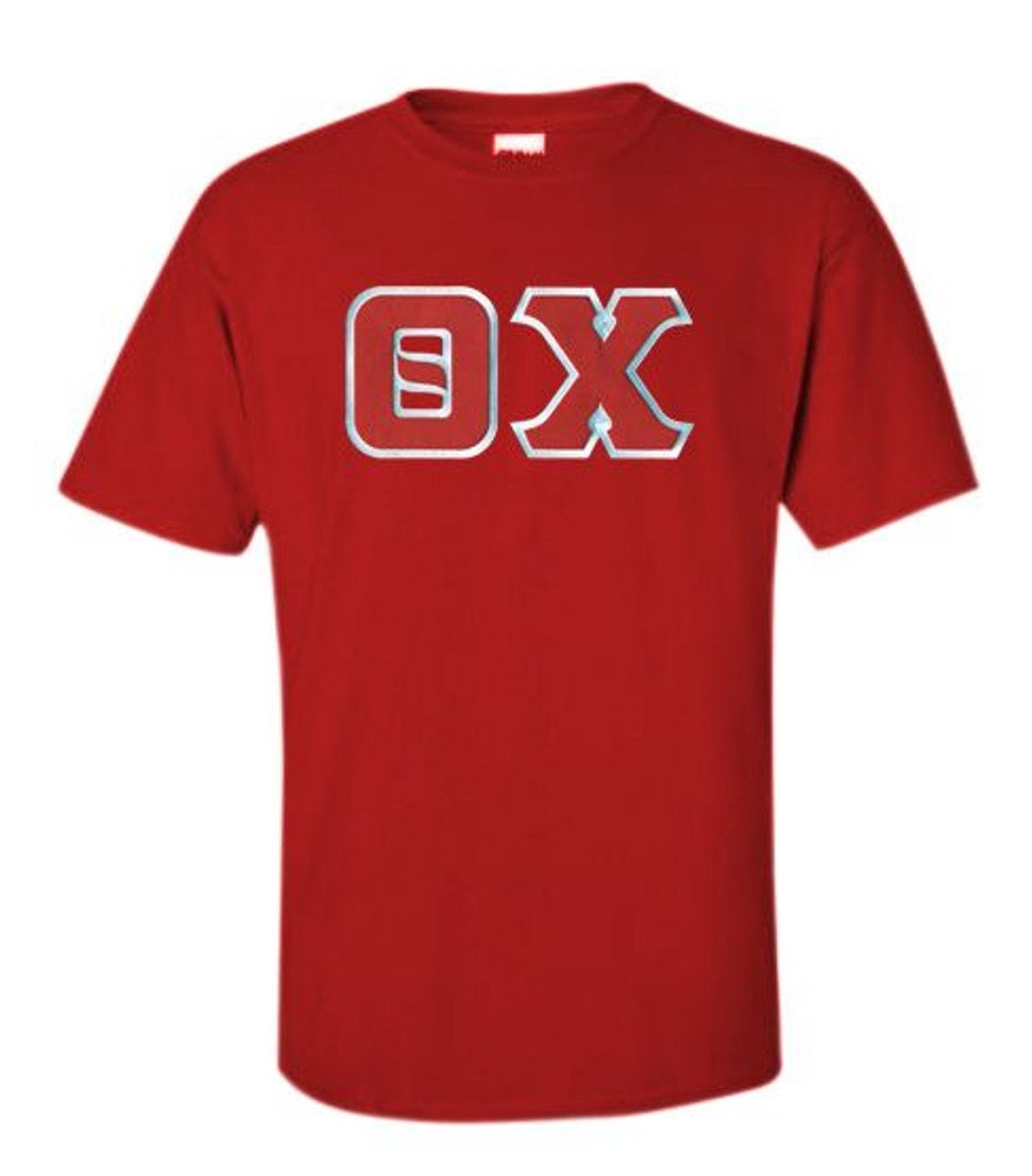 Theta Chi Fraternity Lettered Tee - Etsy