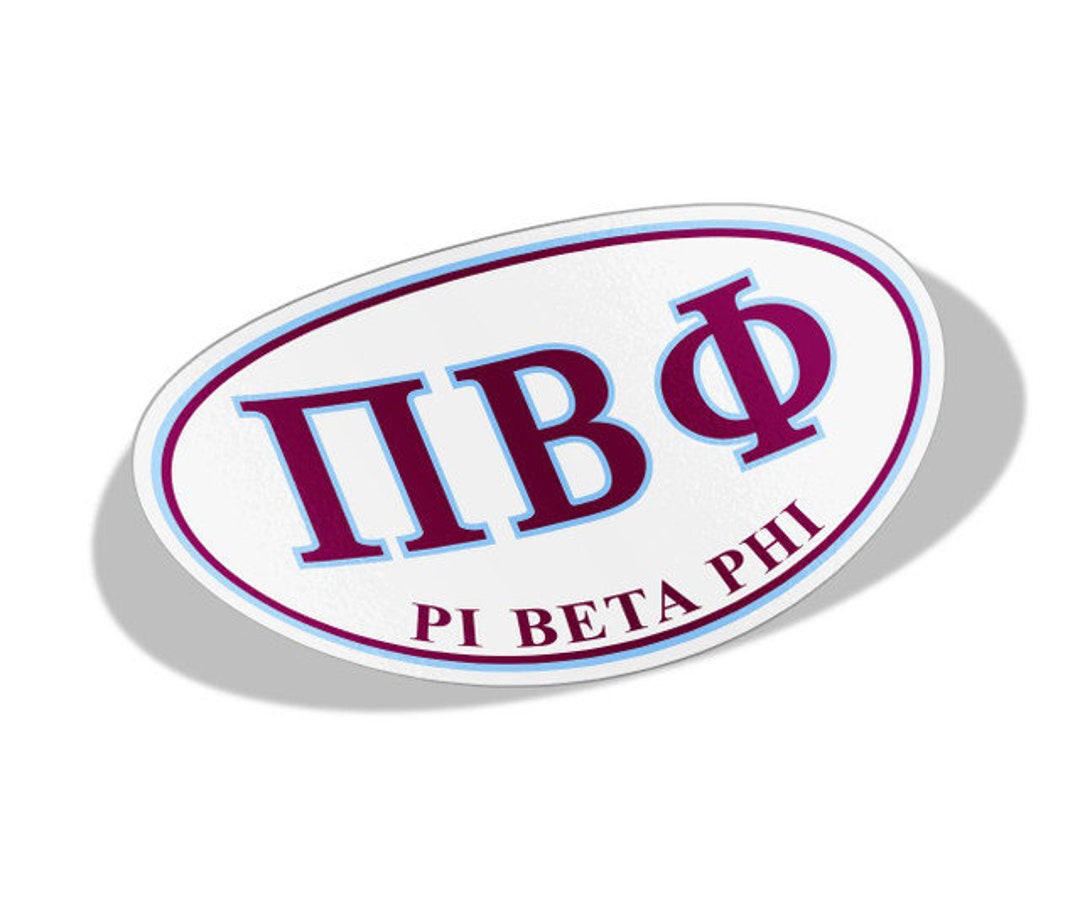 Pi Beta Phi Greek Letter Oval Decal - Etsy