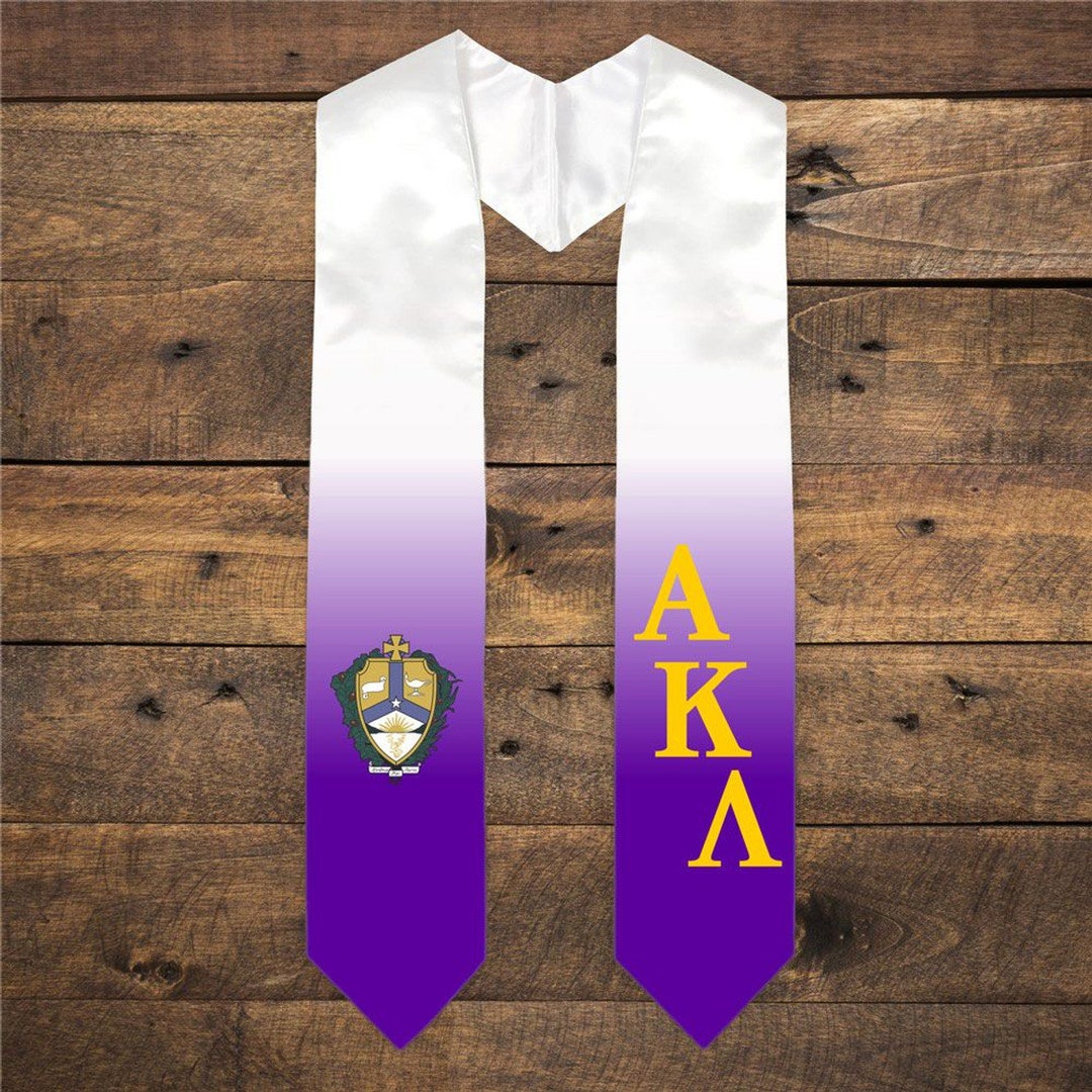 Alpha Kappa Lambda Diagonal Greek Lettered Graduation Sash Stole - Etsy