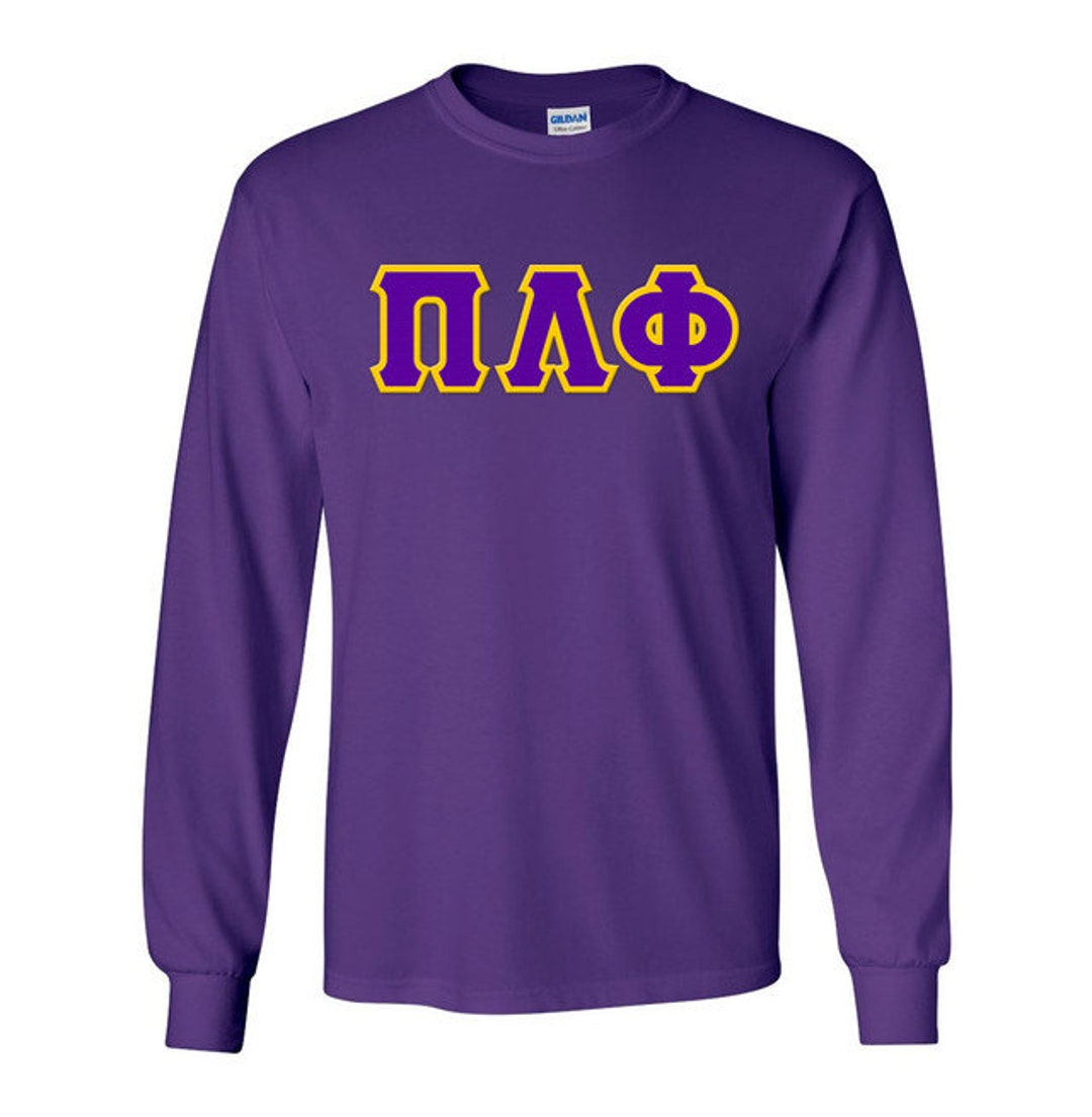 Pi Lambda Phi Fraternity Lettered Long Tee - Etsy