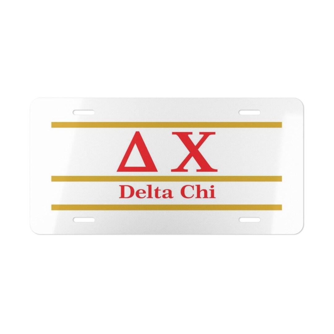 Delta Chi Lettered Lines License Cover - Etsy