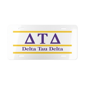 Delta Tau Delta Lettered Lines License Cover - Etsy