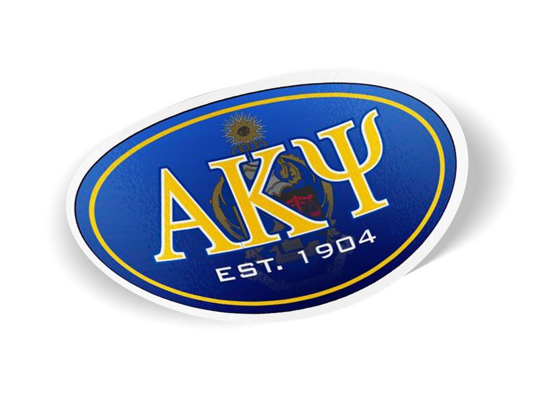 Alpha Kappa Psi Color Oval Decal - Etsy