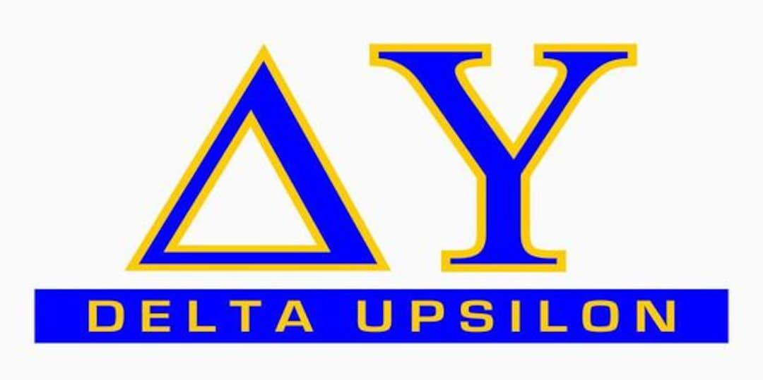 Delta Upsilon Letters Classic Sticker - Etsy