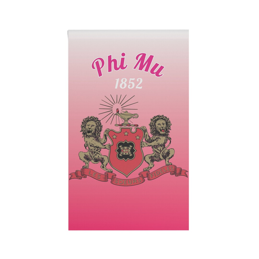 Phi Mu House Flag Banner - Etsy
