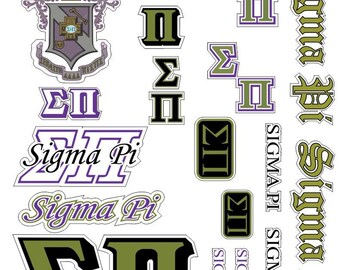 Sigma Phi Epsilon Multi Greek Decal Sticker Sheet - Etsy