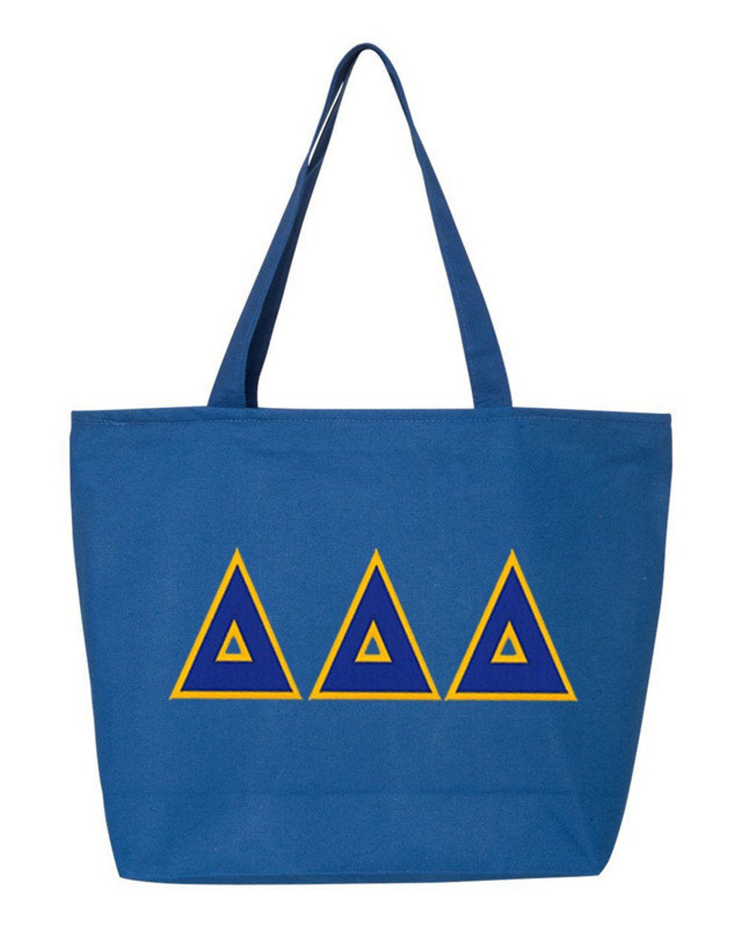 Delta Delta Delta Lettered Tote Bag - Etsy