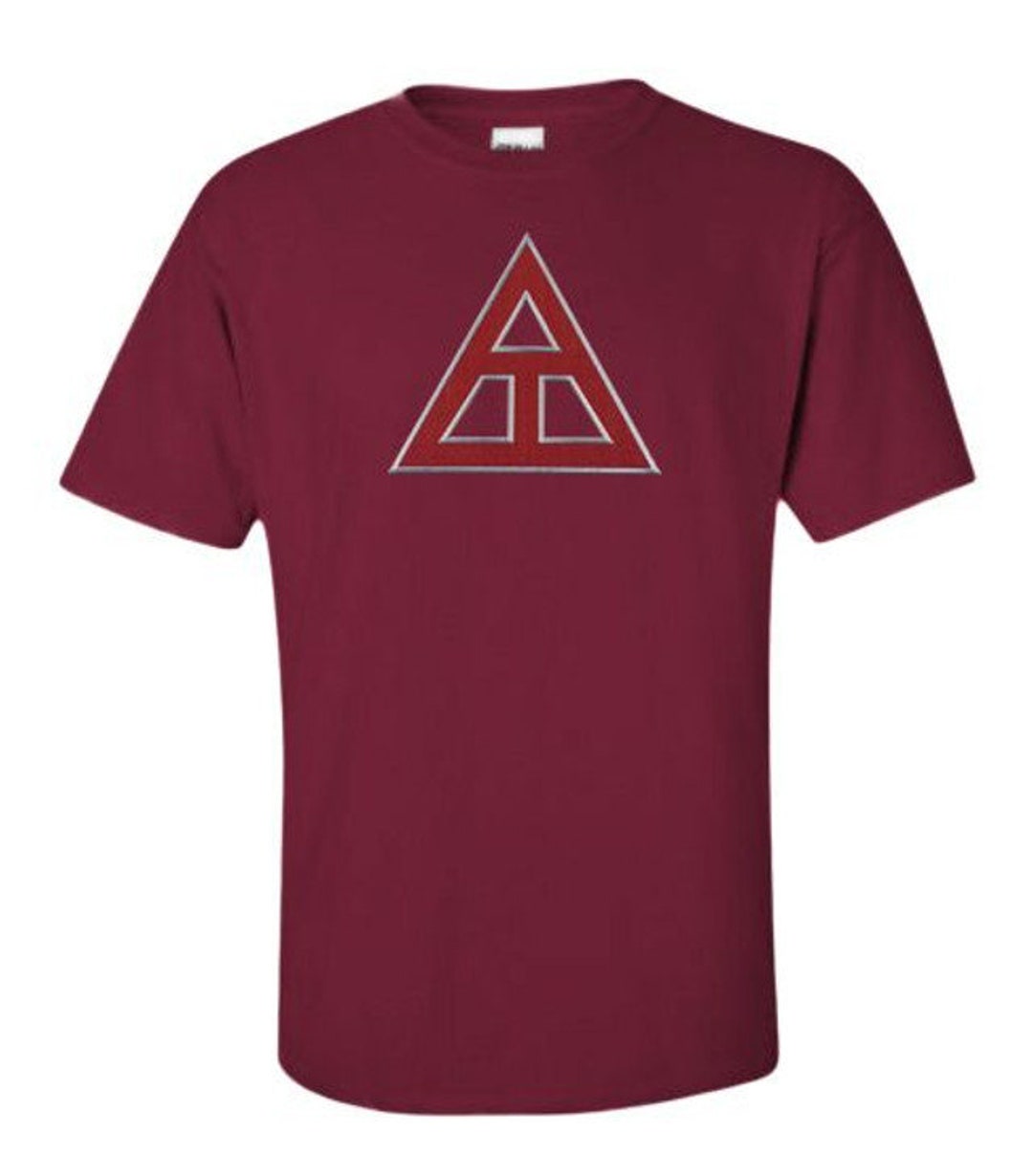 Triangle Fraternity Lettered Tee - Etsy