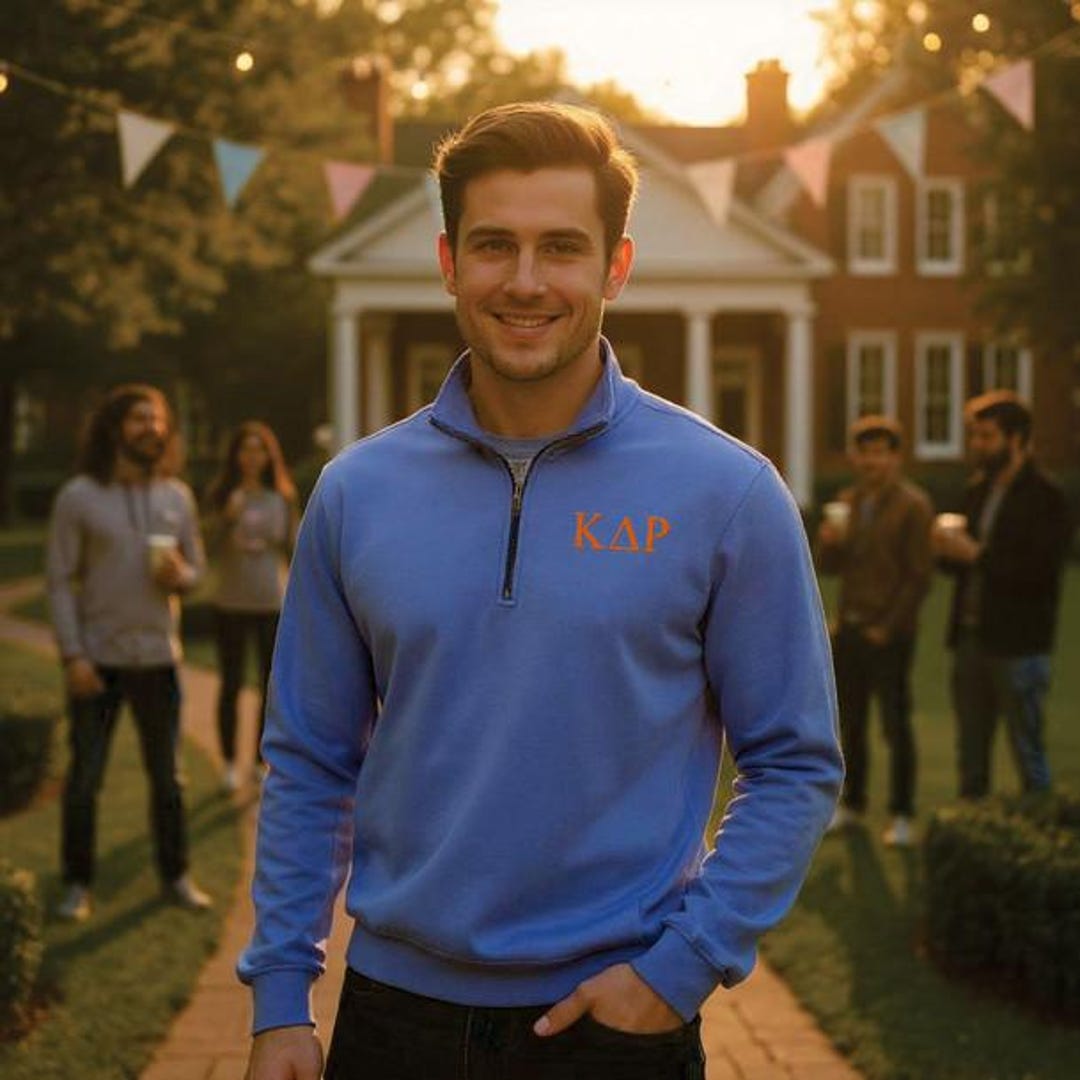 Kappa Delta Rho Comfort Colors 1/4 Zip Pullover - Etsy