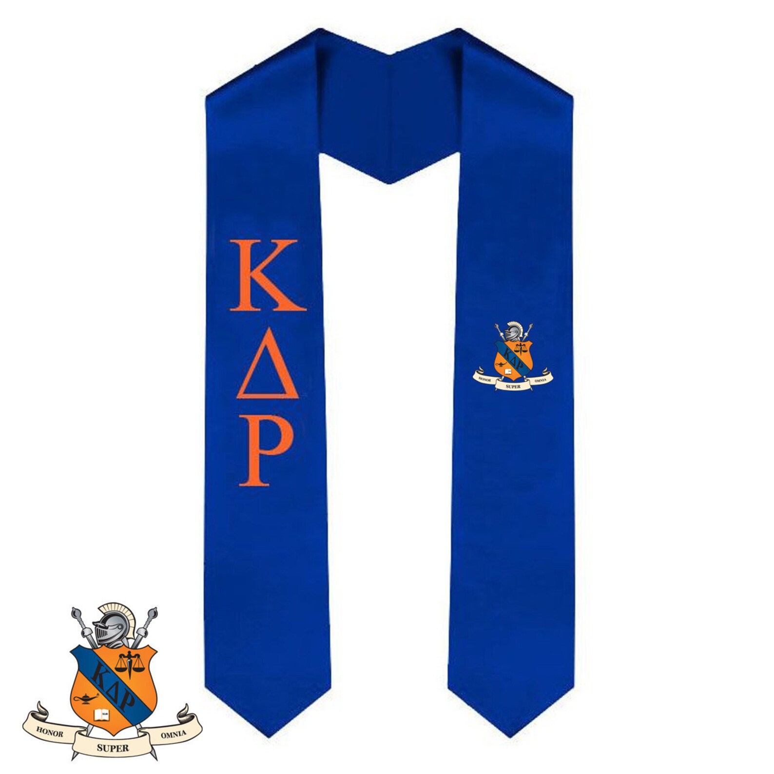 Kappa Delta Rho Greek Lettered Graduation Sash Stole With Crest - Etsy