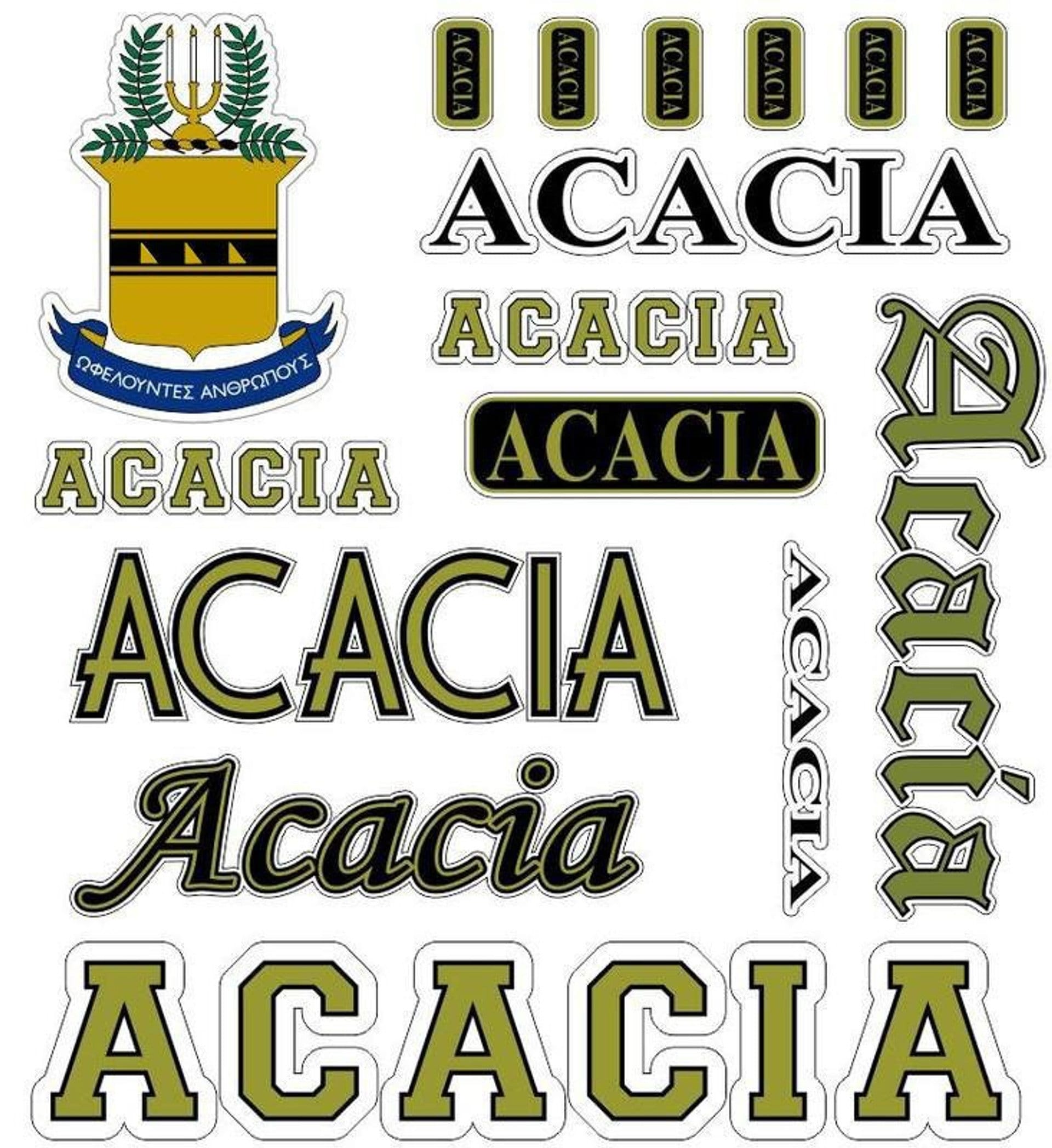Acacia Multi Greek Decal Sticker Sheet - Etsy