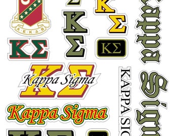 Delta Sigma Pi Multi Greek Decal Sticker Sheet - Etsy