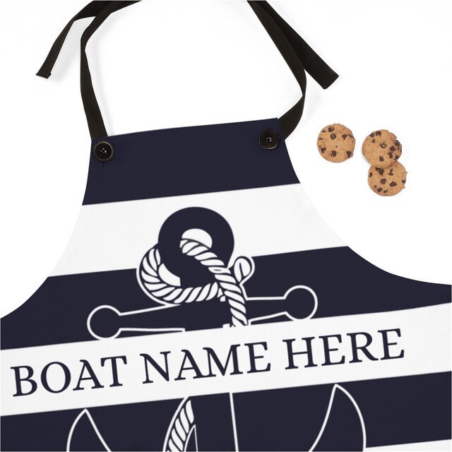 Personalized Boat Apron. Striped Oversize Boat Apron Enter Your Boat ...