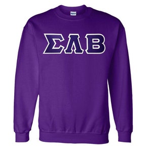 Sigma Lambda Beta Twill Lettered Crewneck - Etsy