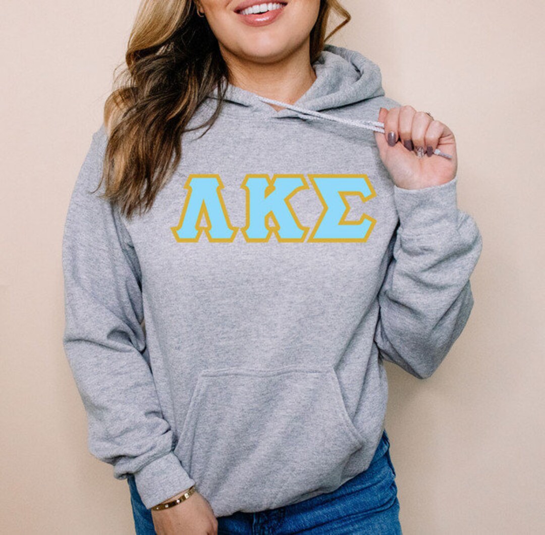 Lambda Kappa Sigma Sorority Lettered Hoodie - Etsy