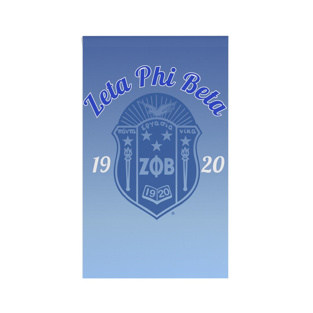 Zeta Phi Beta House Flag Banner - Etsy