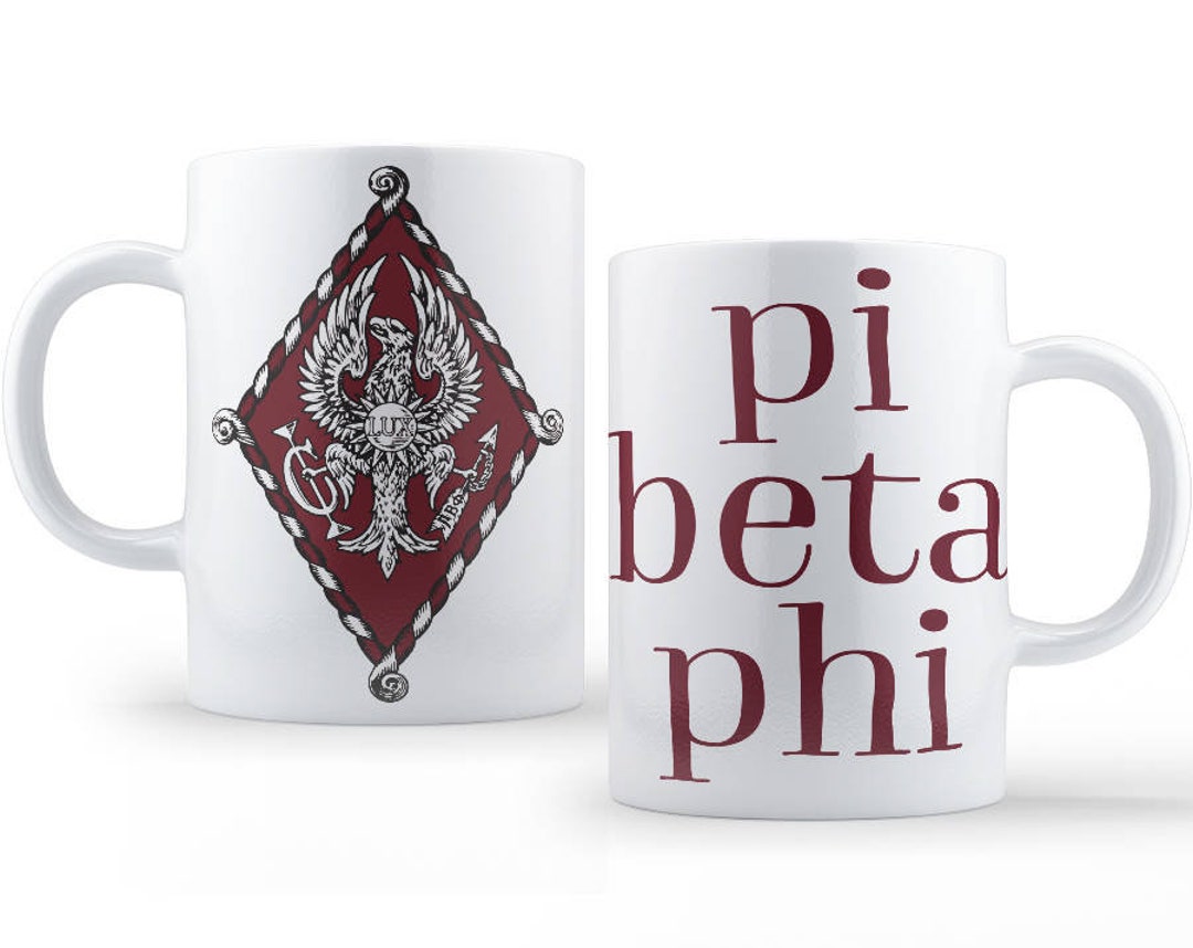 Piphi Pi Beta Phi Crest Mug Sorority Coffee Mug - Etsy