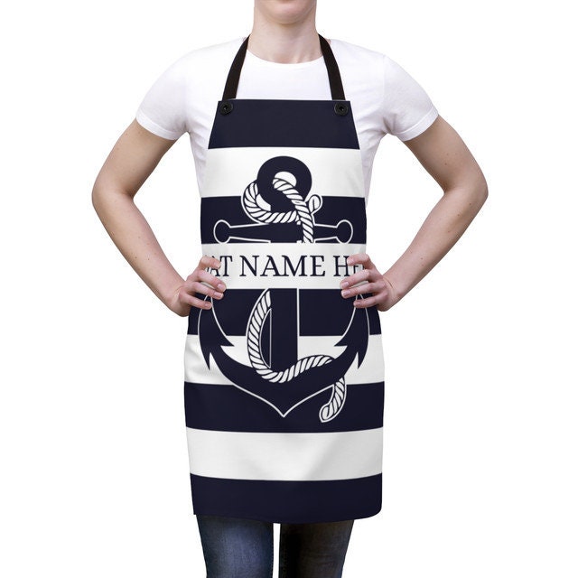 Personalized Boat Apron. Striped Oversize Boat Apron Enter Your Boat ...