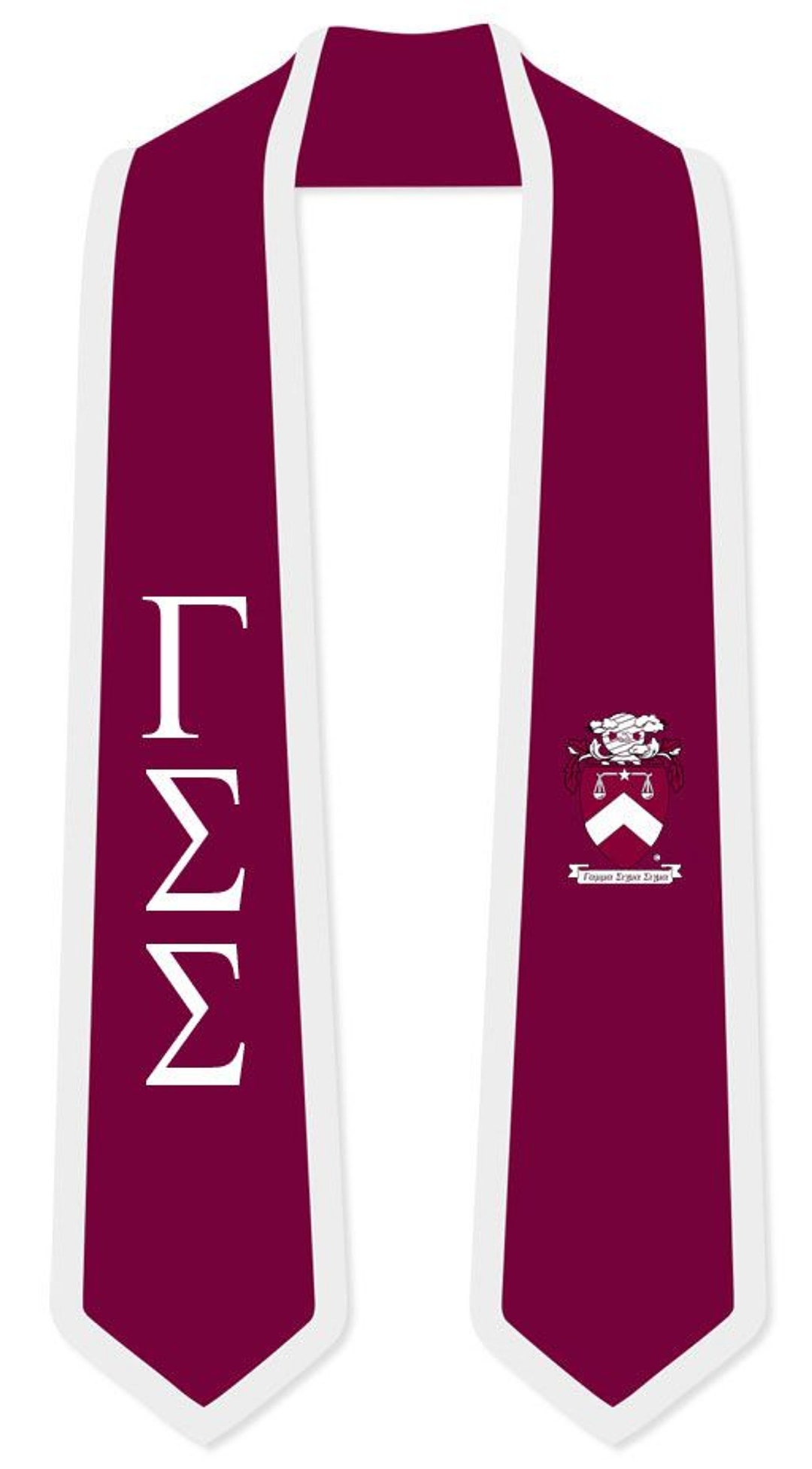 Gamma Sigma Sigma Greek 2 Tone Lettered Graduation Sash Stole - Etsy