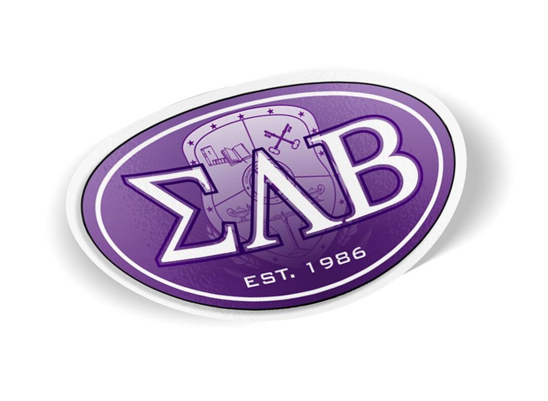 Sigma Lambda Beta Color Oval Decal - Etsy