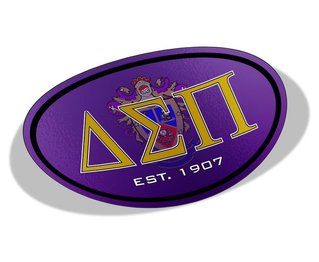Delta Sigma Pi Color Oval Decal - Etsy