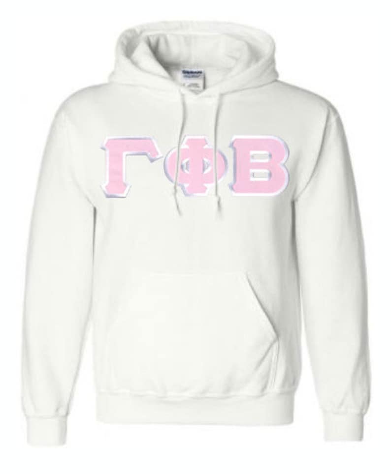 Gamma Phi Beta Lettered Hoodie - Etsy