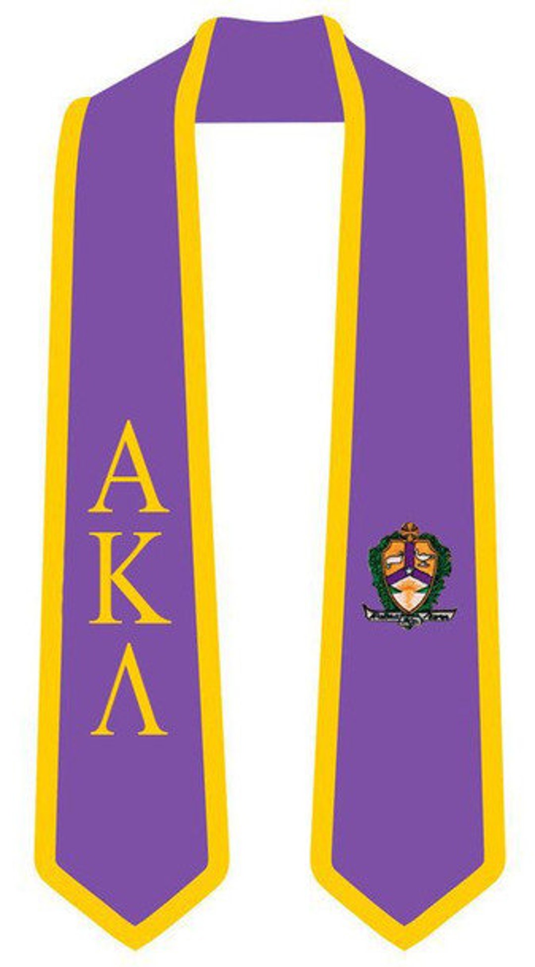 Alpha Kappa Lambda Greek 2 Tone Lettered Graduation Sash Stole - Etsy