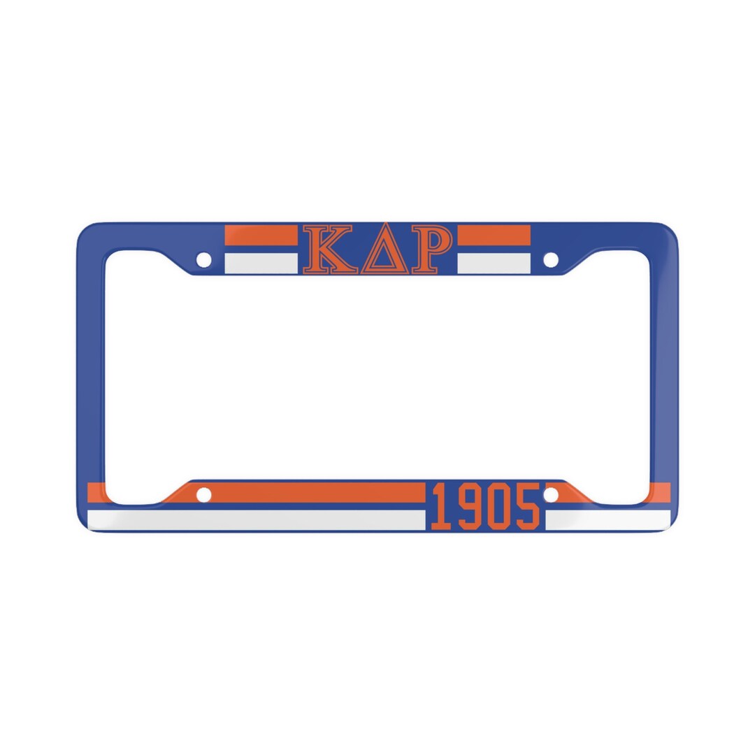 Kappa Delta Rho Year License Plate Frames - Etsy