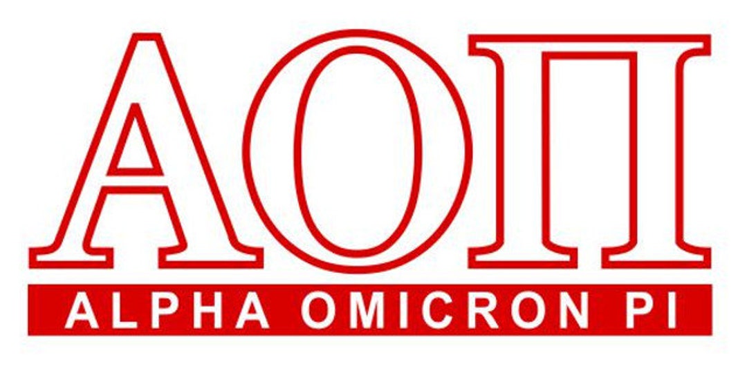 Alpha Omicron Pi Custom Sticker - Personalized - Etsy
