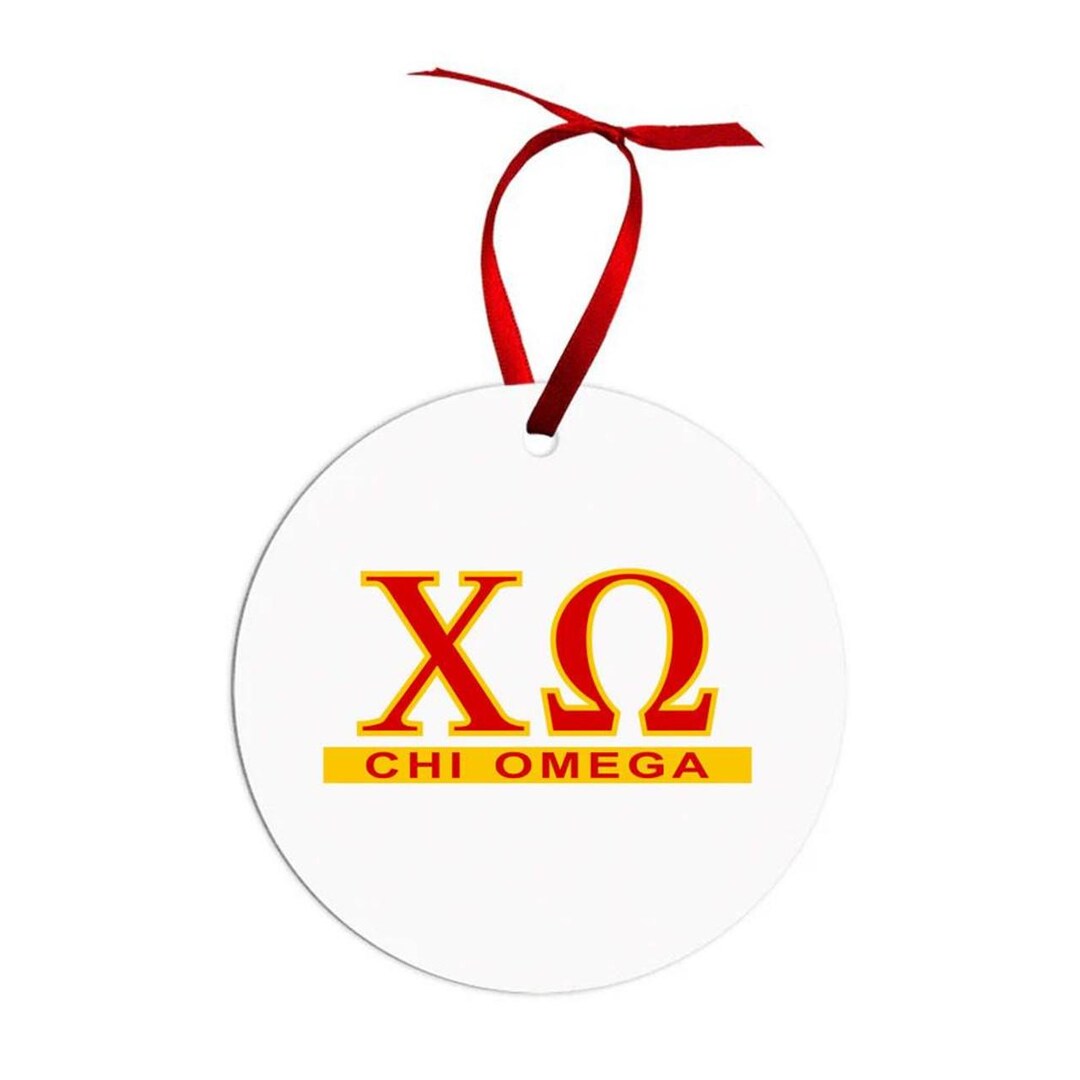 Chi Omega Classic Christmas Ornaments - Etsy