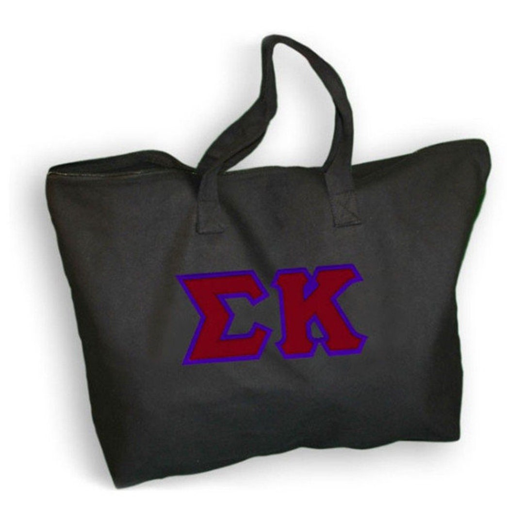 Sigma Kappa Lettered Tote Bag - Etsy