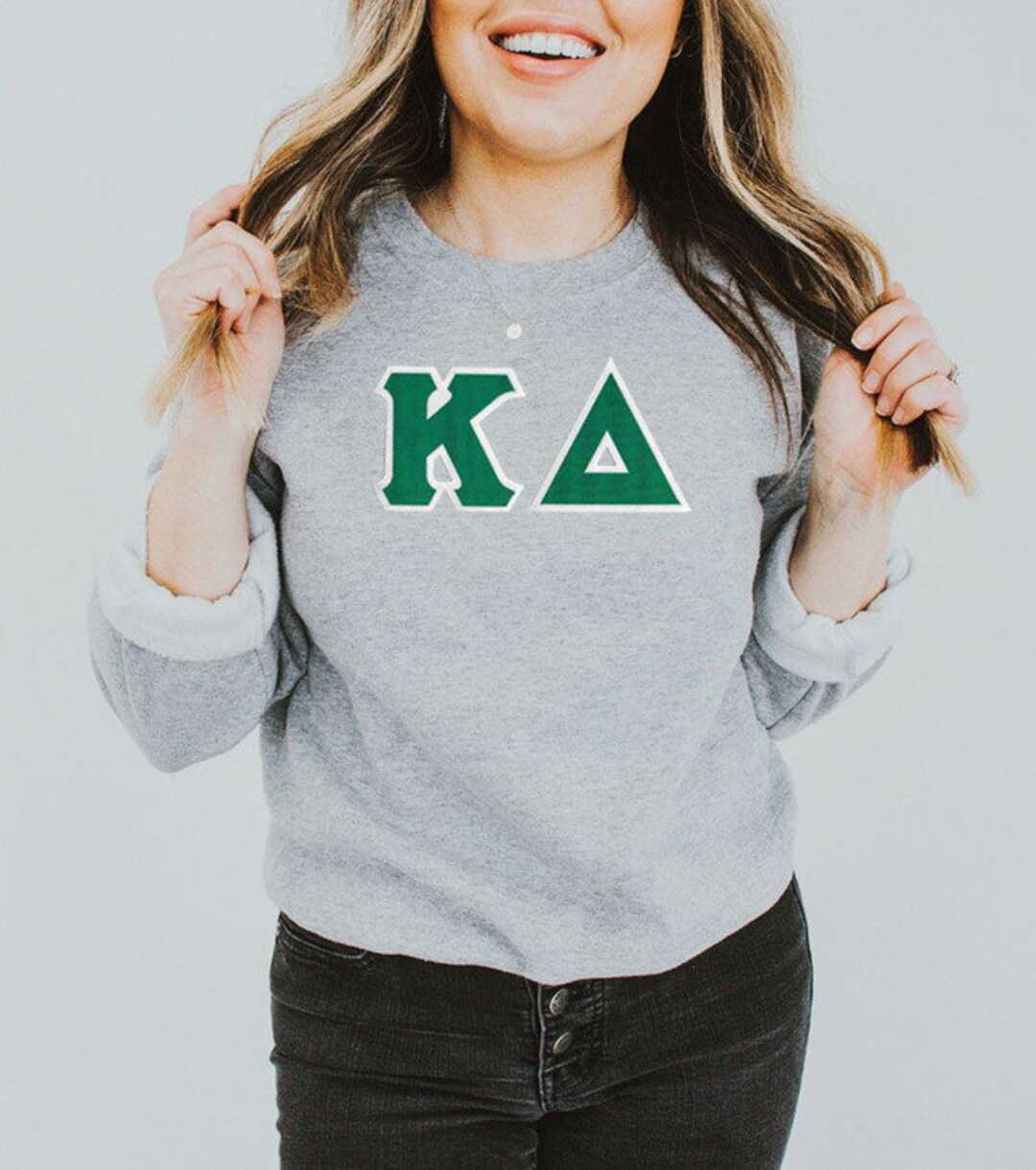 Kappa Delta Twill Lettered Crewneck - Etsy