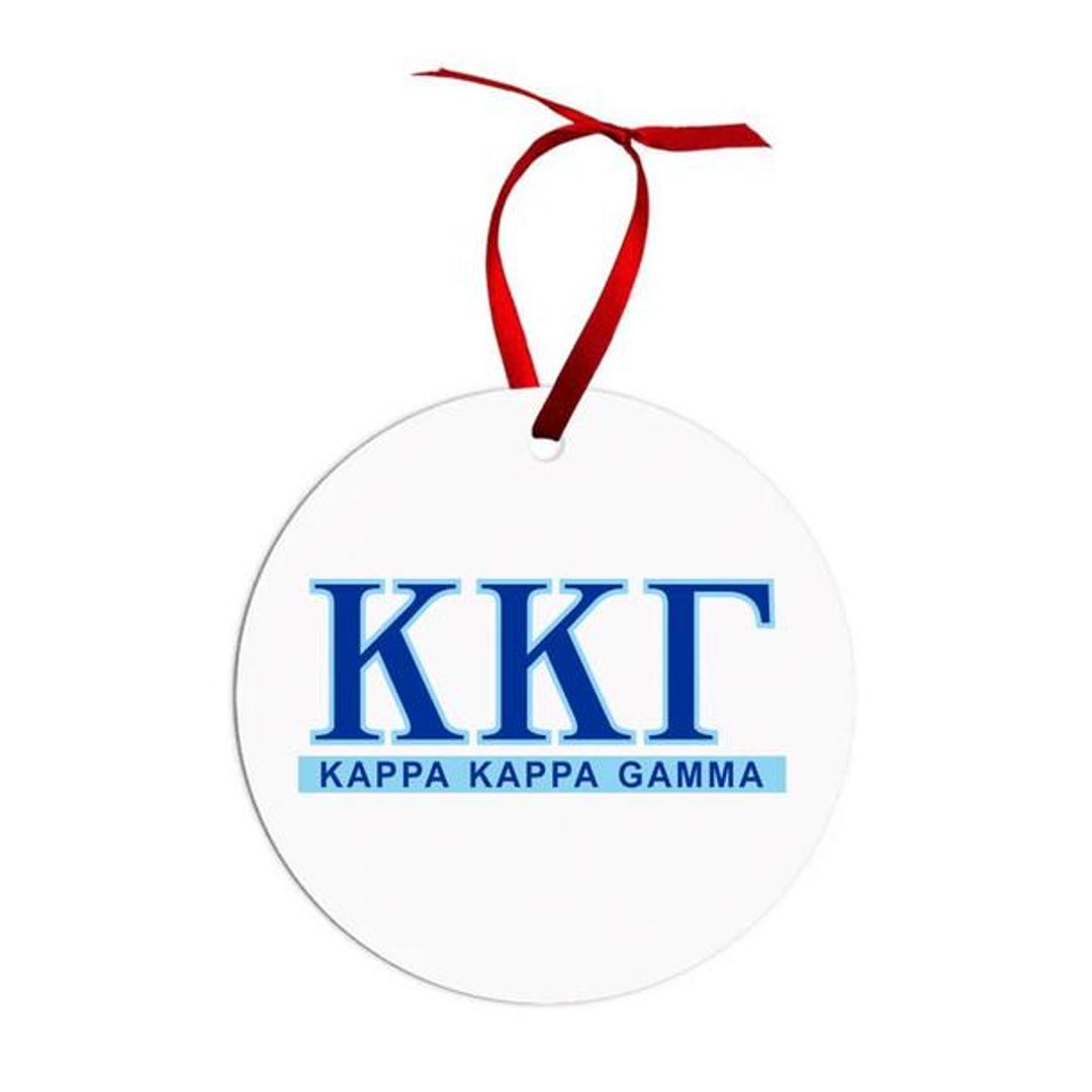 Kappa Kappa Gamma Classic Christmas Ornaments - Etsy