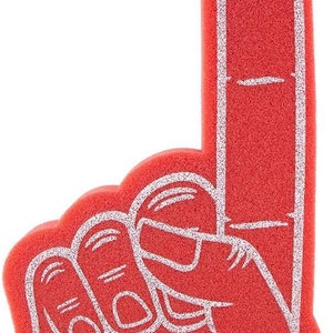 Custom Foam Finger: 18-inch Party & Sports Cheerleading - Etsy