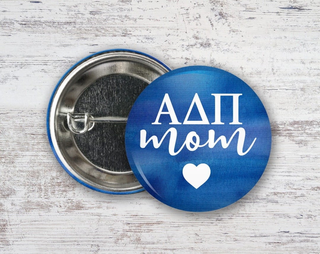 Adpi Alpha Delta Pi Watercolor Mom Heart Single or Bulk - Etsy