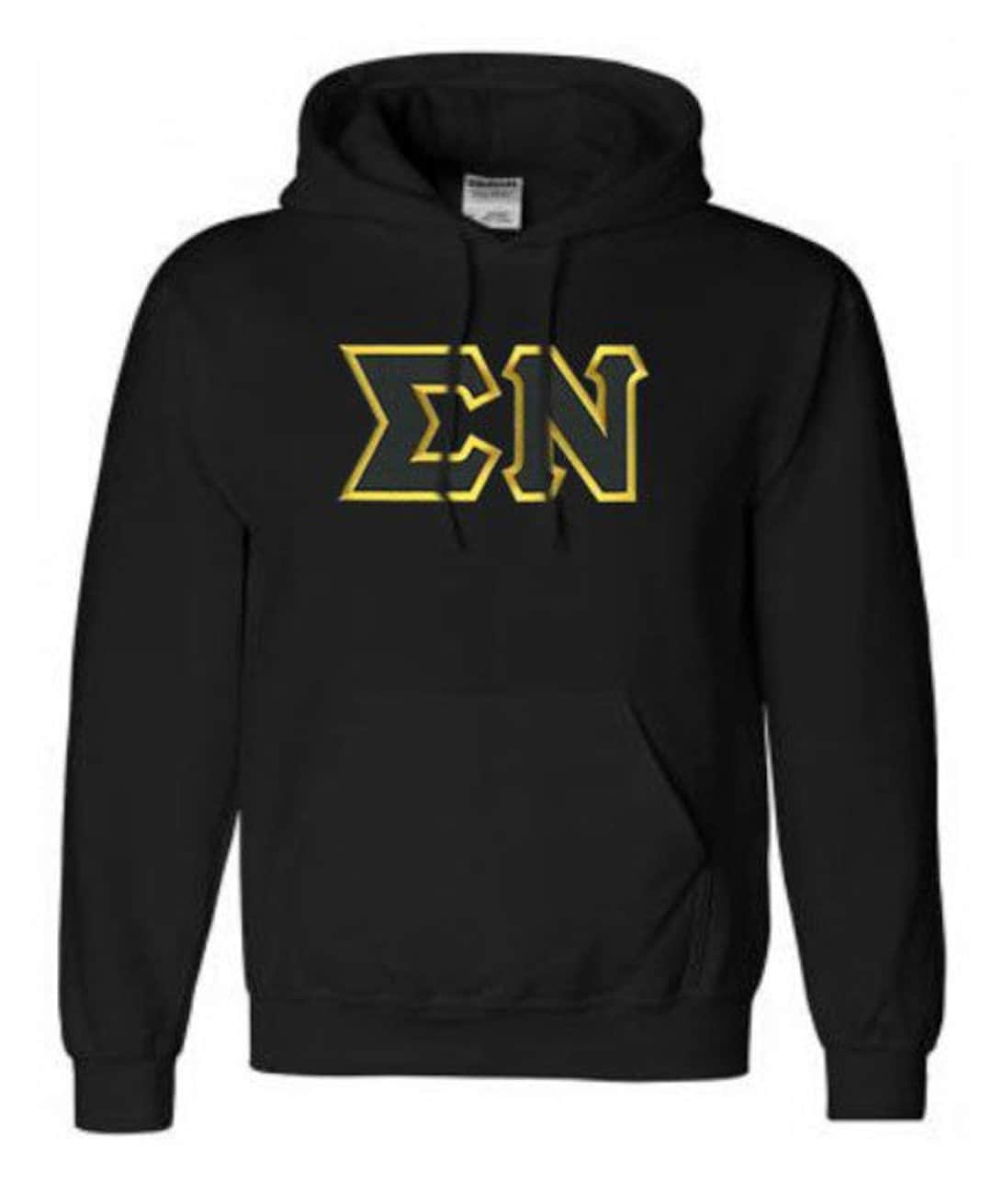 Sigma Nu Lettered Hoodie - Etsy