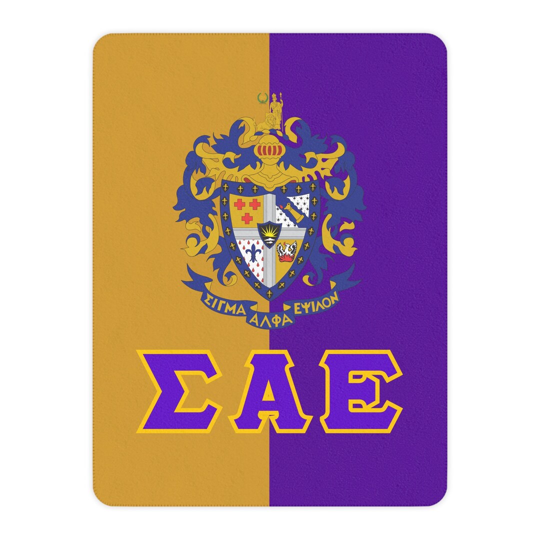 Sigma Alpha Epsilon Two Tone Sherpa Blanket - Etsy