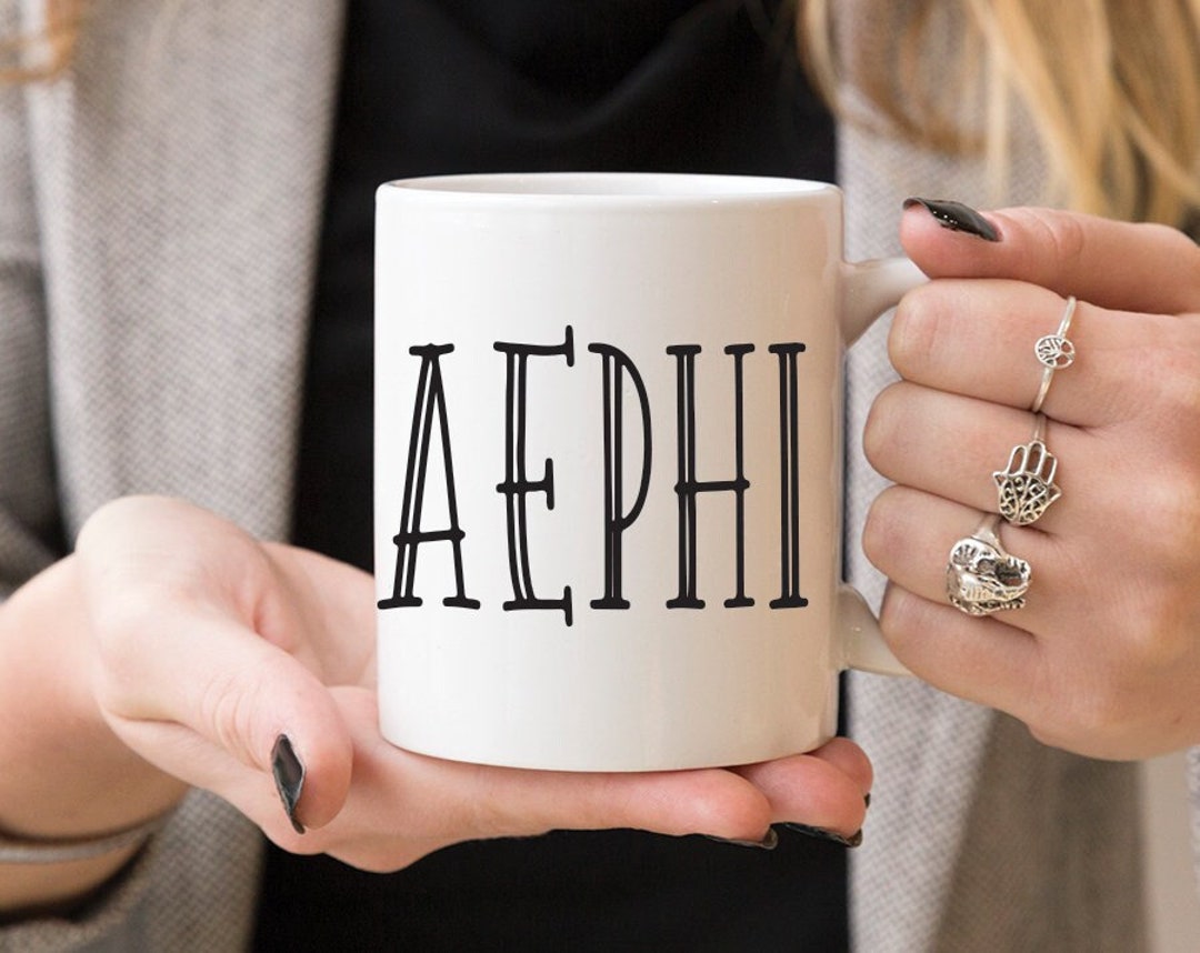 Aephi Alpha Epsilon Phi Inline Mug Sorority Coffee Mug - Etsy