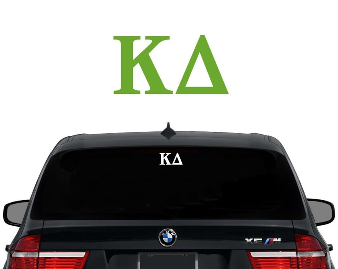 KD Kappa Delta Greek Letters Sorority Decal Laptop Sticker Car Decal - Etsy