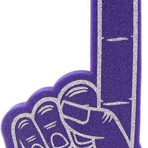 Blank Foam Fingers! 18" Tall - Red - Blue - Green - Purple - Maroon ...