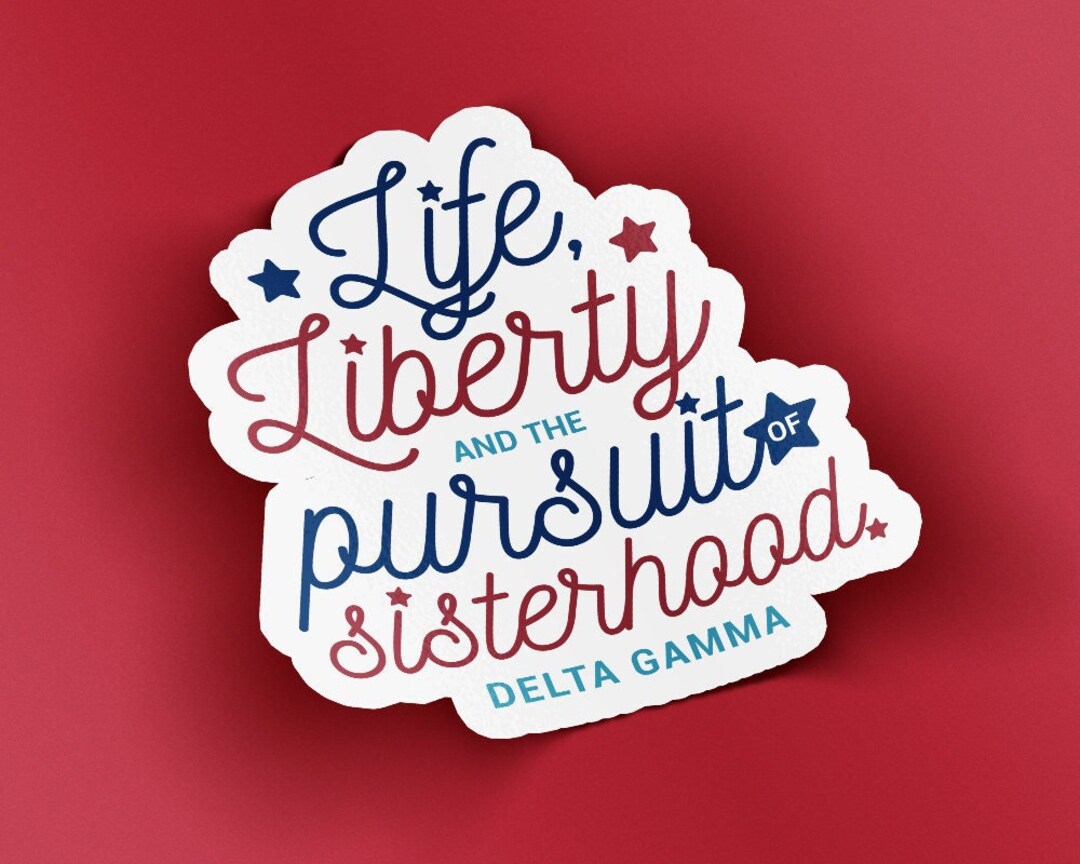 DG Delta Gamma Sisterhood Sticker - Etsy