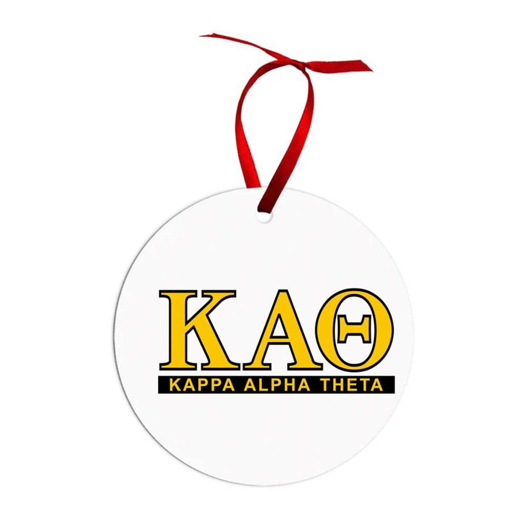 Kappa Alpha Theta Classic Christmas Ornaments - Etsy